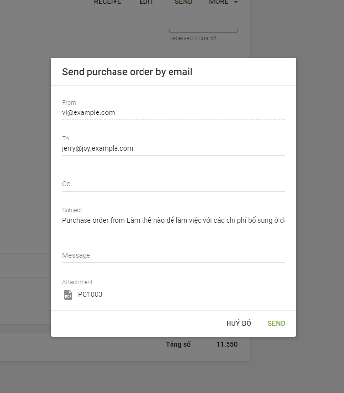 Cách sử dụng đơn đặt hàng và nhà cung cấp | Trung tâm trợ giúp Loyverse