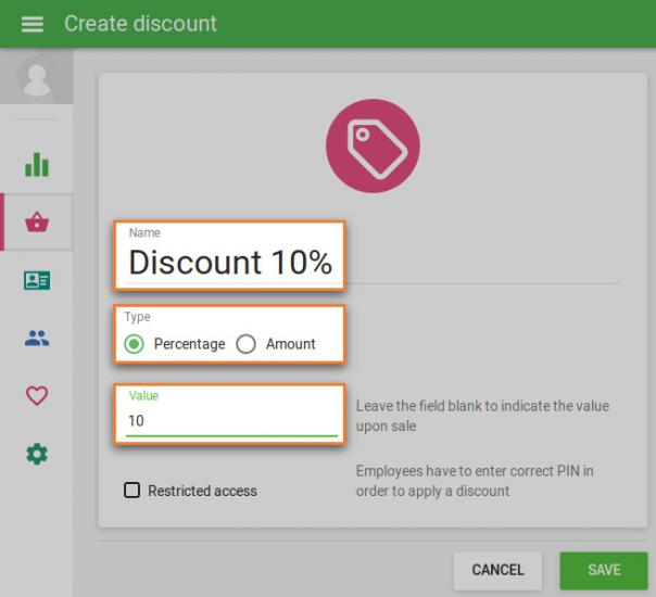 How to Create and Configure Discounts | Loyverse Help Center