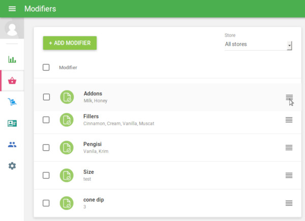 How to Set Up and Apply the Modifiers | Loyverse Help Center