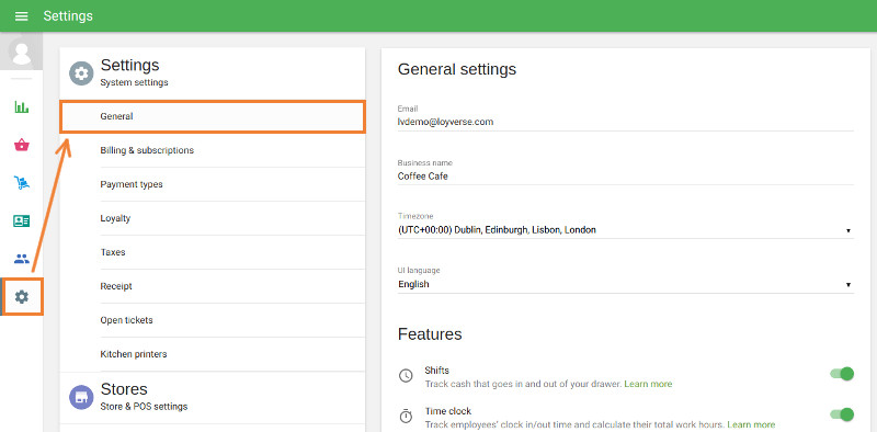 Setting Up Your Shop in Loyverse Back Office | Loyverse Help Center