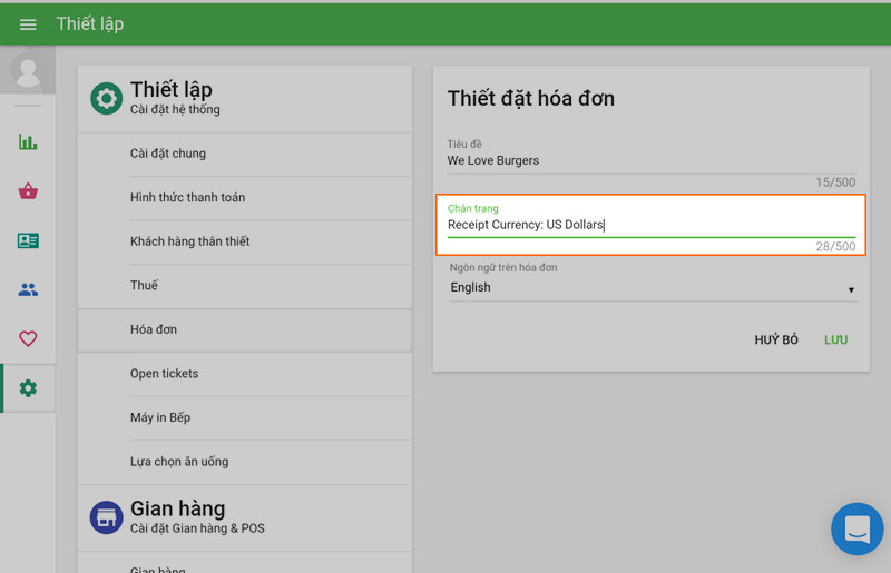 Làm thế nào để thiết lập các loại tiền tệ | Trung tâm trợ giúp Loyverse