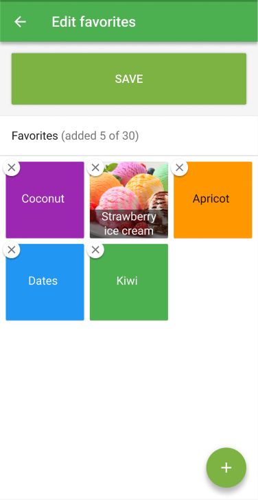 How to Use Favorites on the Sale Screen of Smartphones